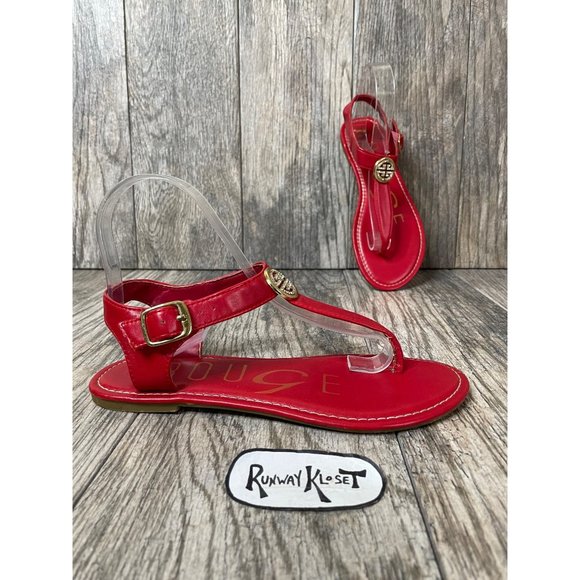 Rouge Helium | Shoes | Rouge Helium Slingback Red Sandals Women Size 7 ...